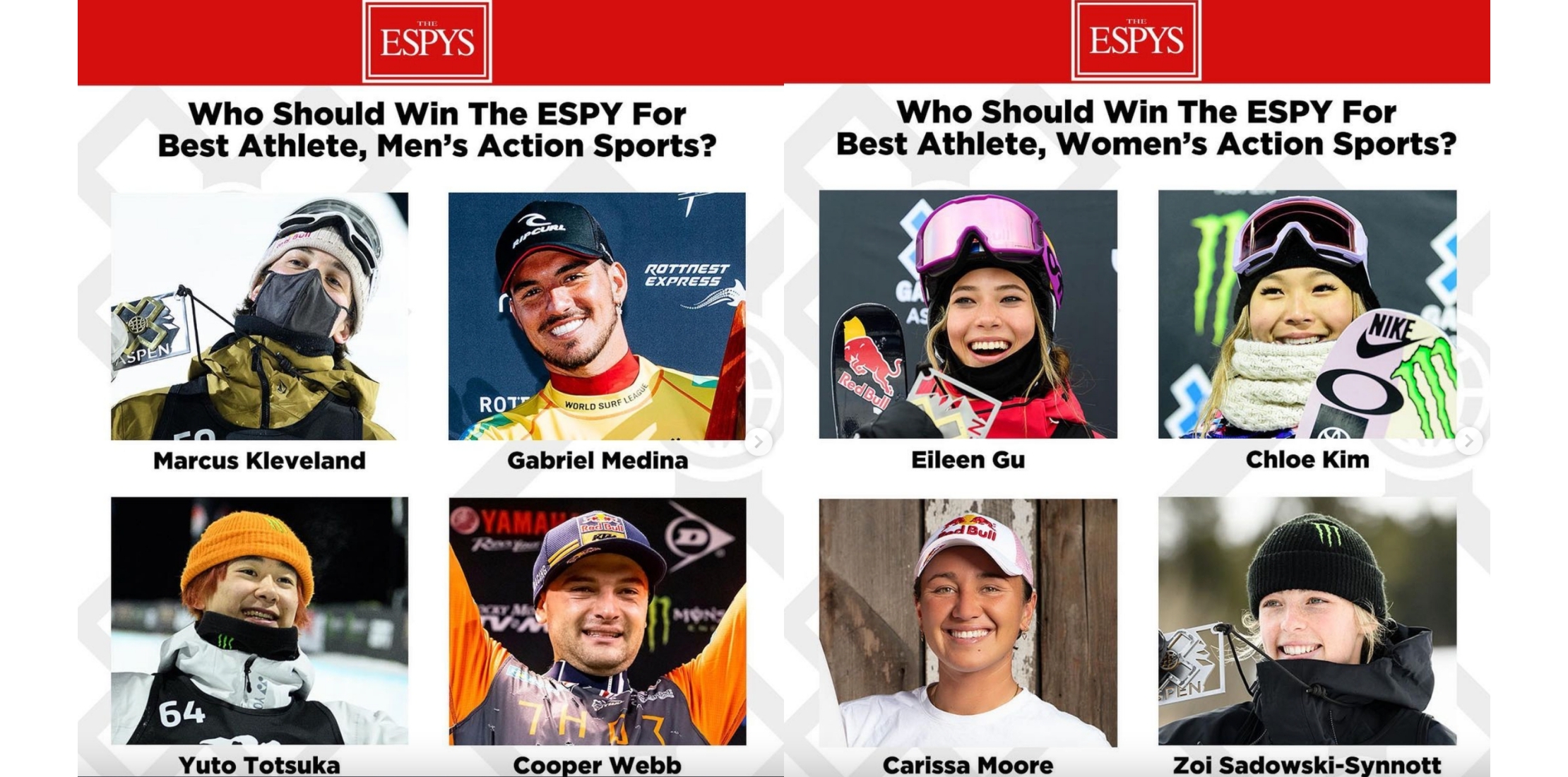 米大手スポーツ局が贈る格式高い授賞式「ESPY AWARDS」に戸塚優斗がノミネート | スノーボード専門ウェブメディア｜BACKSIDE（バックサイド）公式